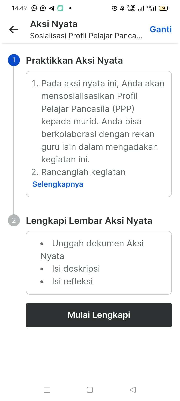 Cara Mengerjakan Aksi Nyata Pelatihan Mandiri Di Platform Merdeka