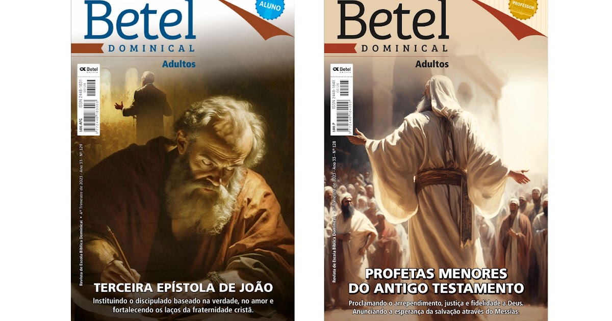 Revistas Lições Bíblicas Adultos 4º Trimestre De 2023 Betel