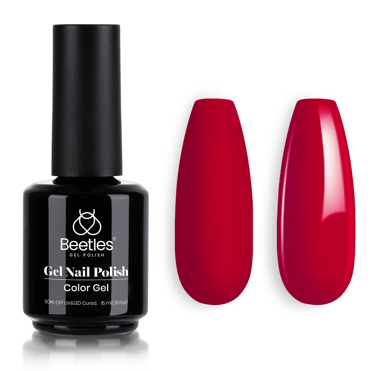 Beetles Gel Nail Polish 1 Pcs 15ml Rebecca Red Soak Off Gel Polish