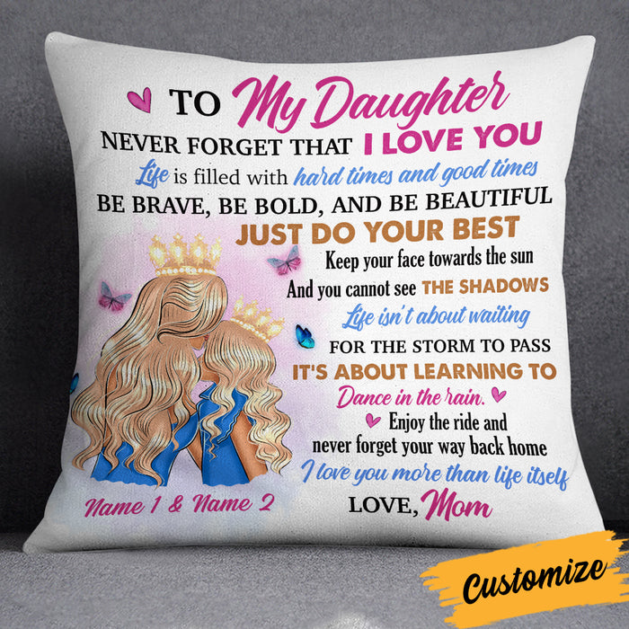 Personalized Mom Daughter Pillow Ag191 26o34 Insert Included Famvibe