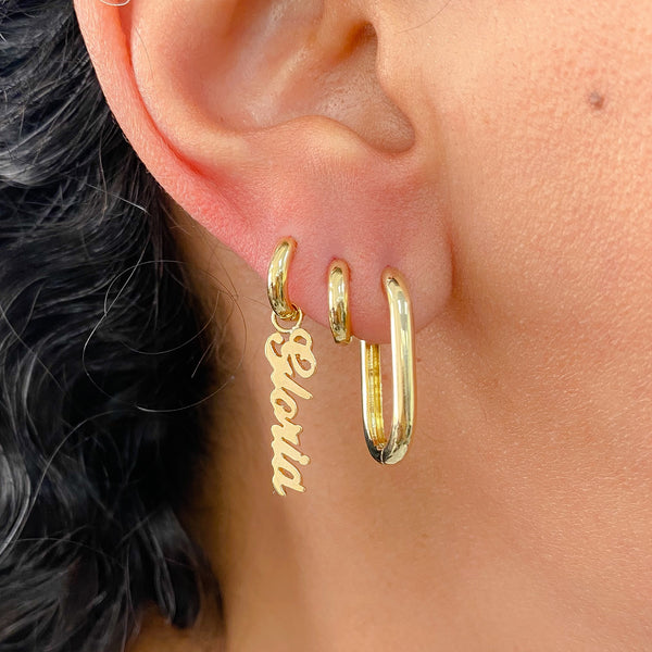 14k Gold Thick Xs Size Huggie Hoop Earrings Nana Bijou
