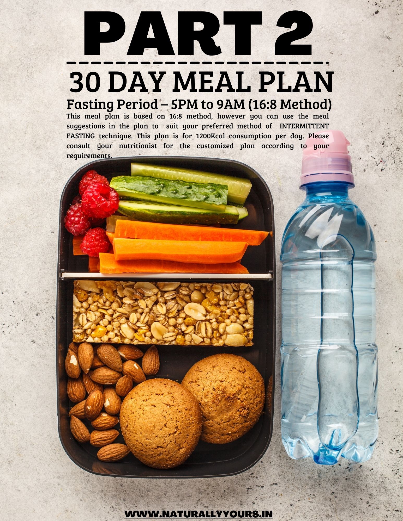 30 Day Indian Intermittent Fasting Veg Diet Plan For Weight Loss