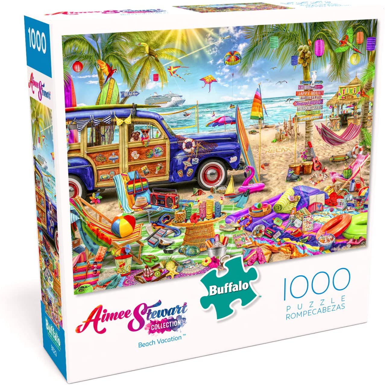 Buffalo Games Aimee Stewart Beach Vacation 1000 Piece Jigsaw Puz