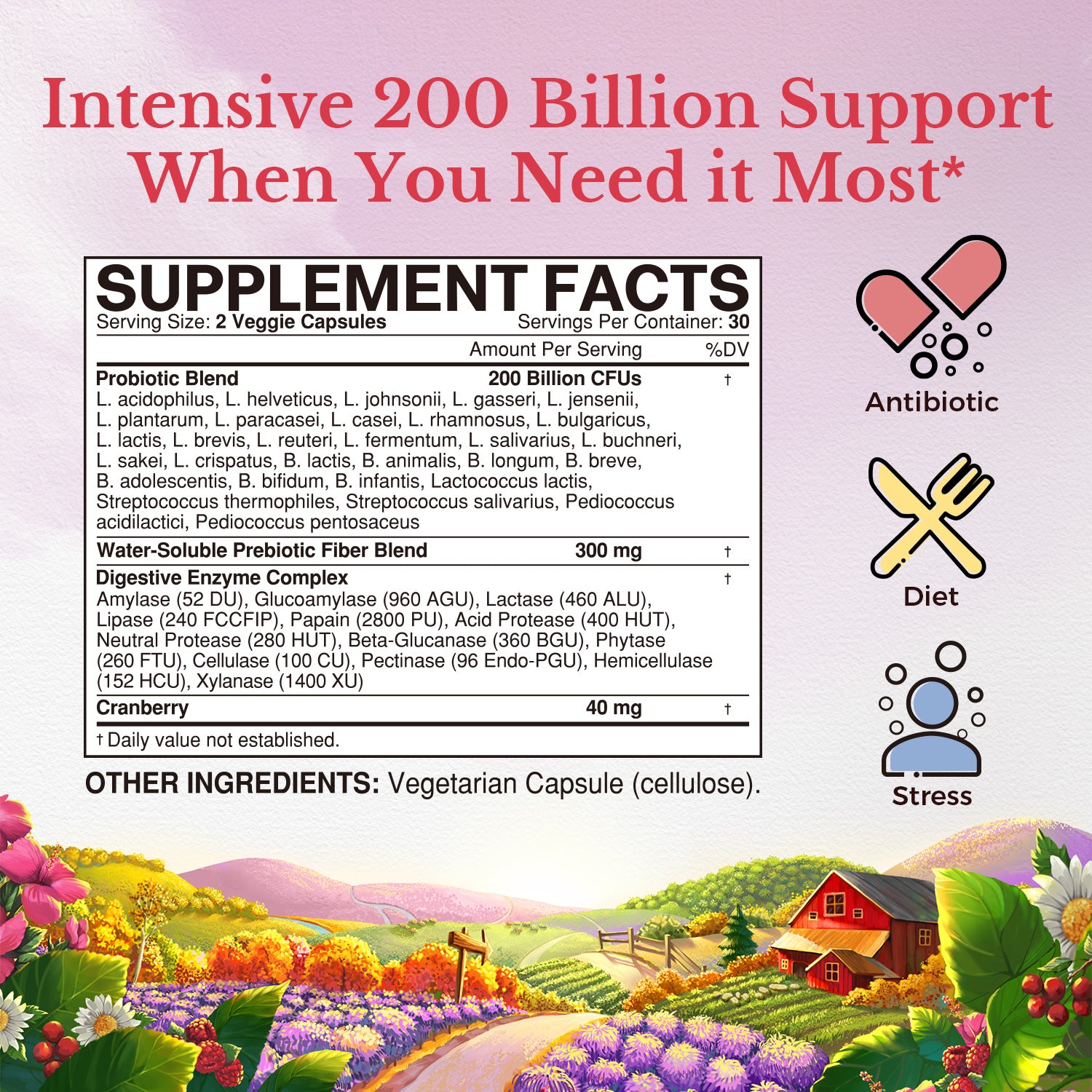 200 Billion Womens Probiotics Vitalitown