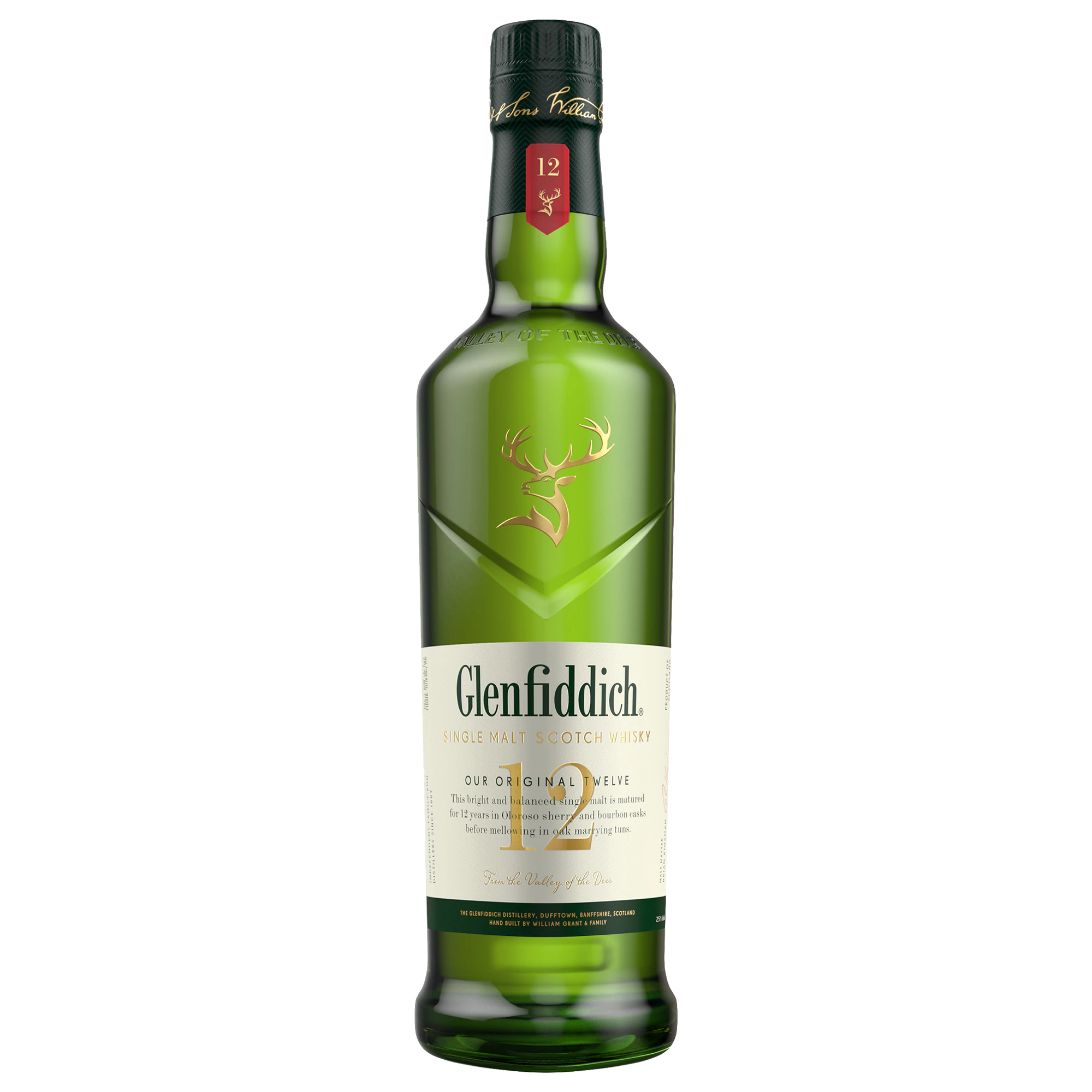 Glenfiddich 12 Year Old Single Malt Scotch Whisky 700ml