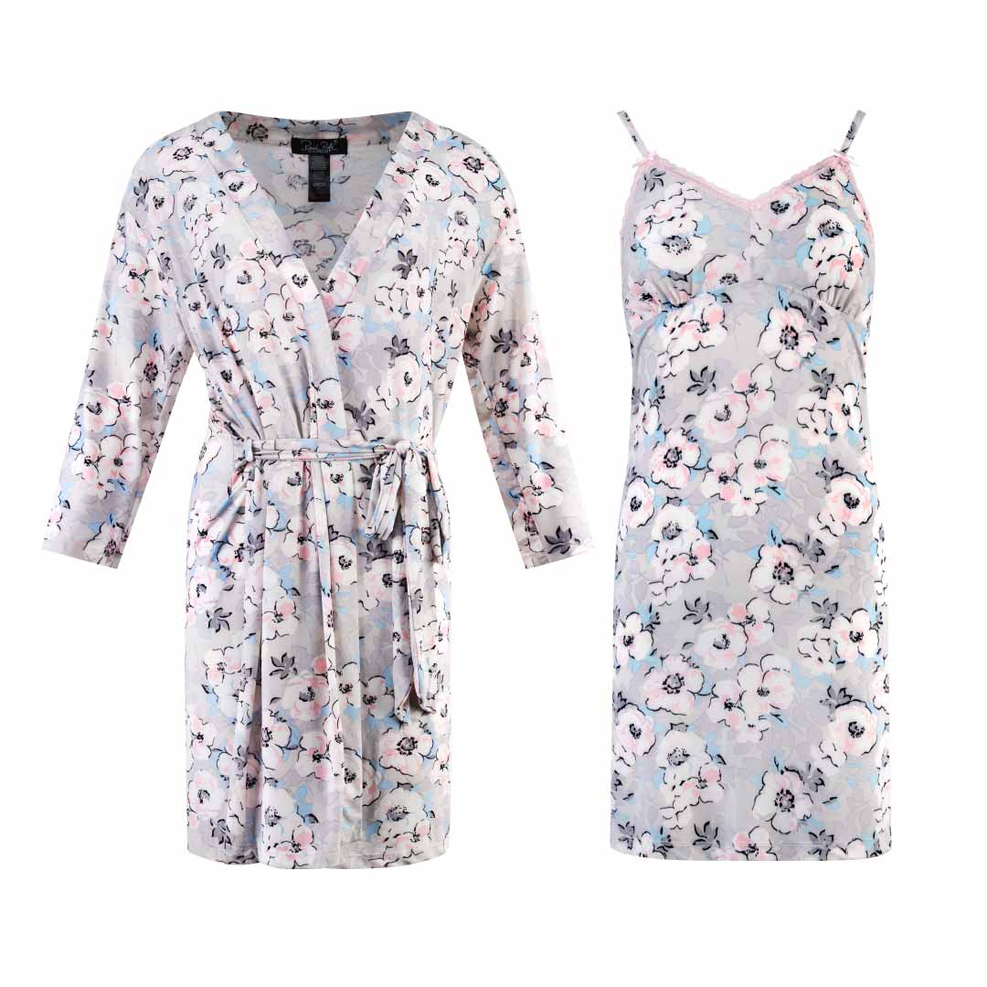 Robe And Chemise Set 2 Piece Set Loungewear And Sleepwear René Rofé