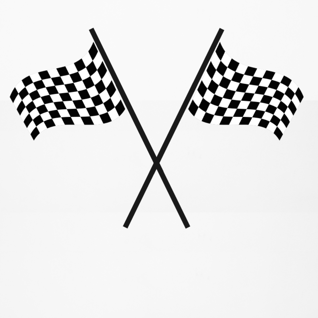 Large Checkered Flags Racing Pennants Decals Removable Fabric Matte S