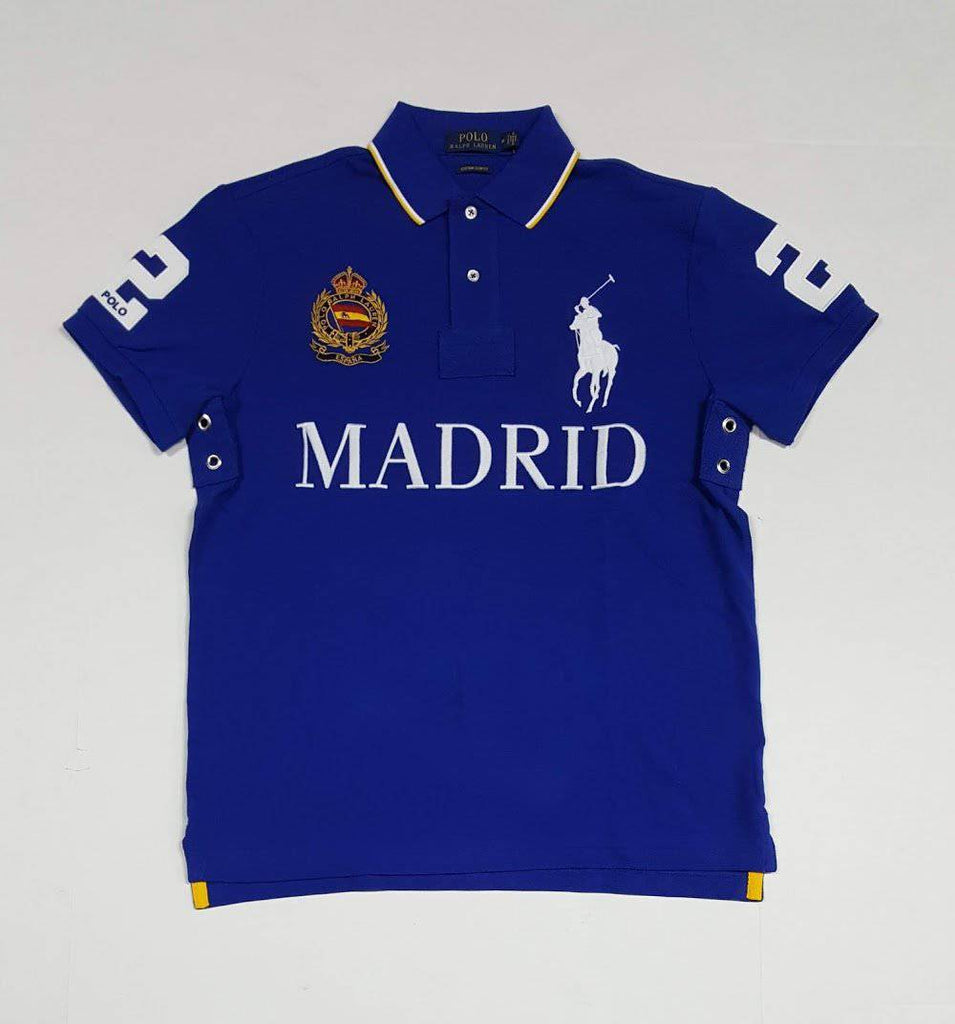 Nwt Polo Ralph Lauren Madrid Big Pony 2 Custom Slim Fit Polo Unique