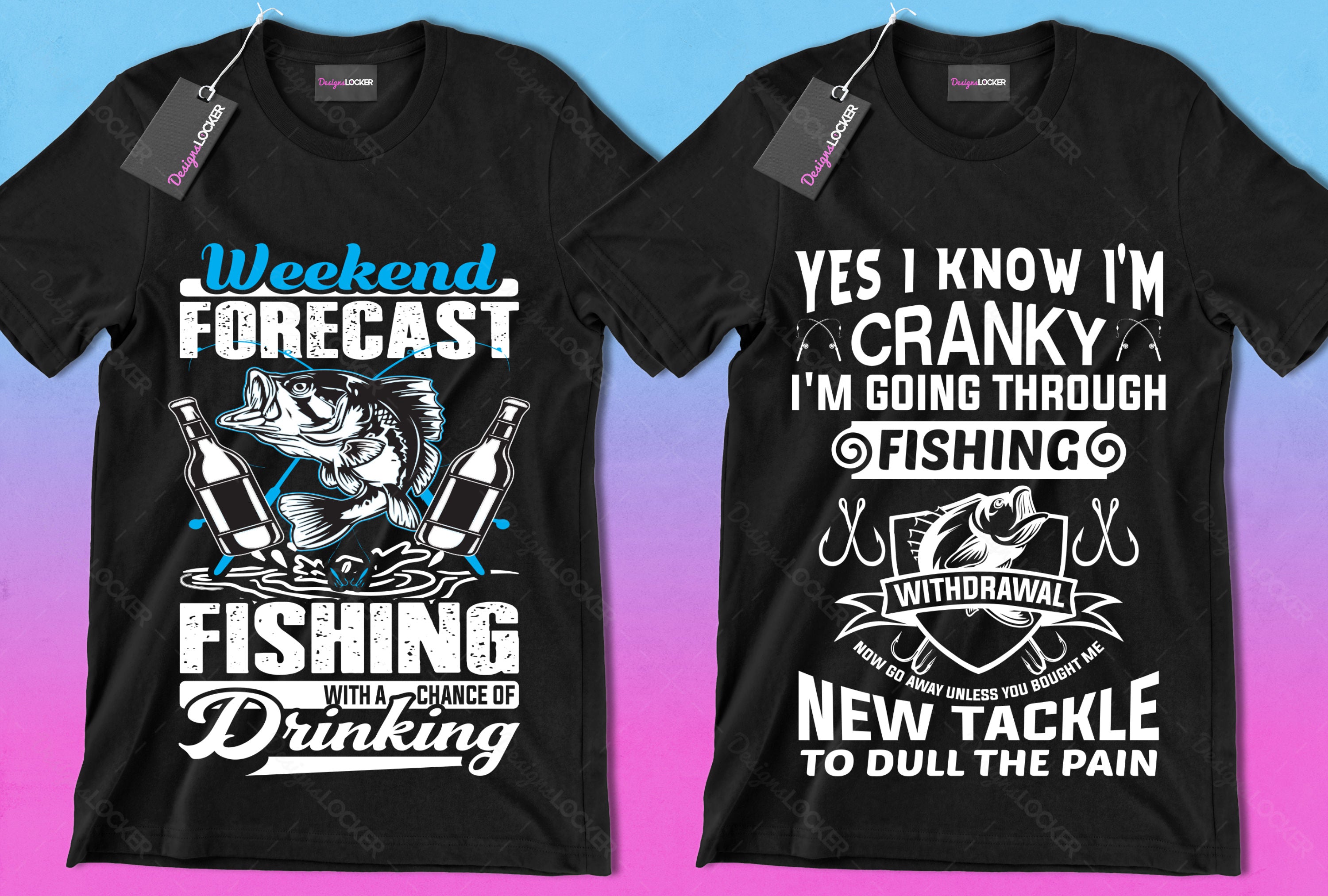 50 Editable Fishing T Shirt Designs Bundle Designs Locker