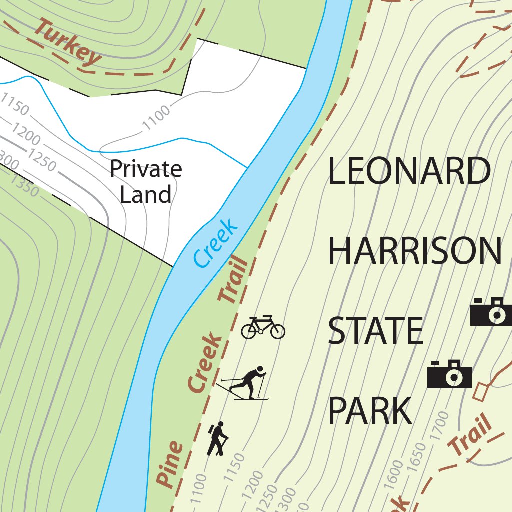 Leonard Harrison And Colton Point State Parks Map Map By Avenza Systems