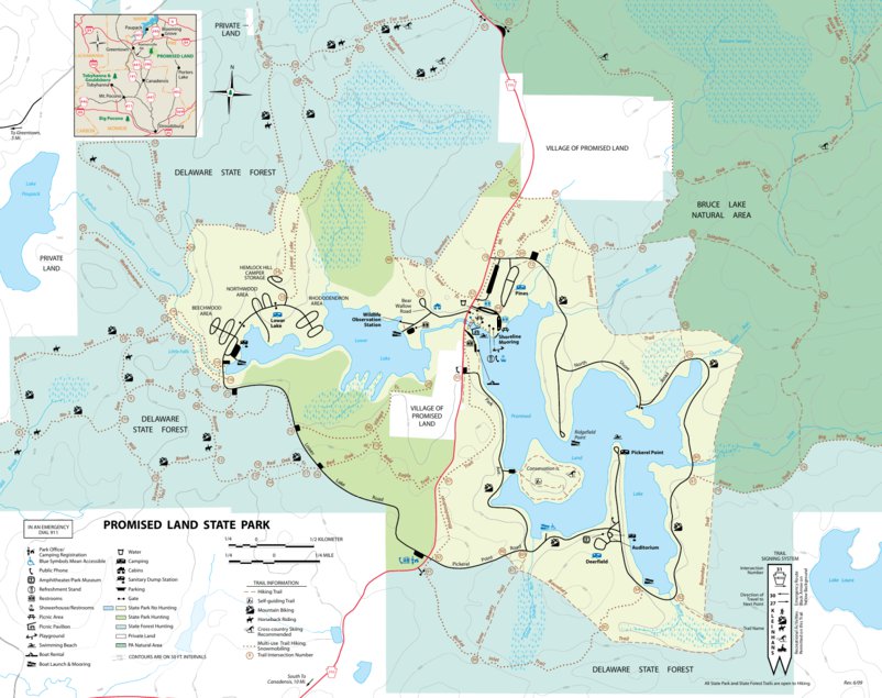 Promised Land State Park Map Map By Avenza Systems Inc Avenza Maps