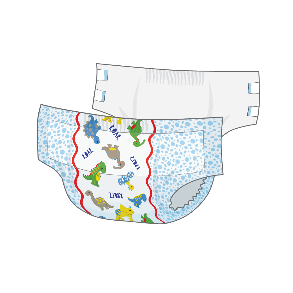 Rearz Dinosaur Elite Adult Diapers Healthwick