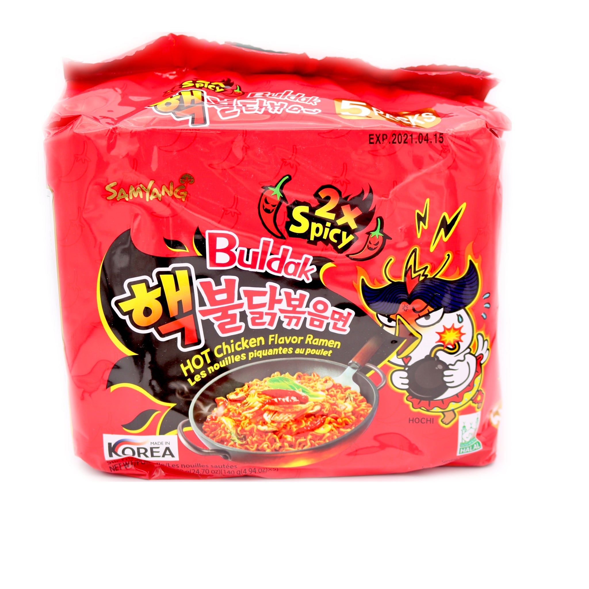 Samyang Buldak 2x Spicy Hot Chicken Flavour Ramen 700g 5x140g Tuk