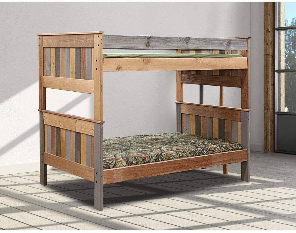 Pine Crafter Furniture Full Over Full Stackable Bunk Bed With Trundle