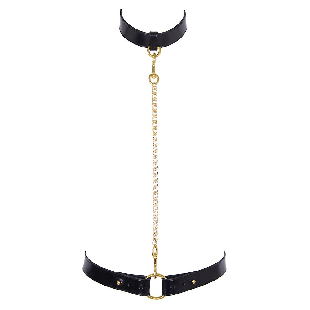 Belt With Leather Collar And Chain Something Wicked Something