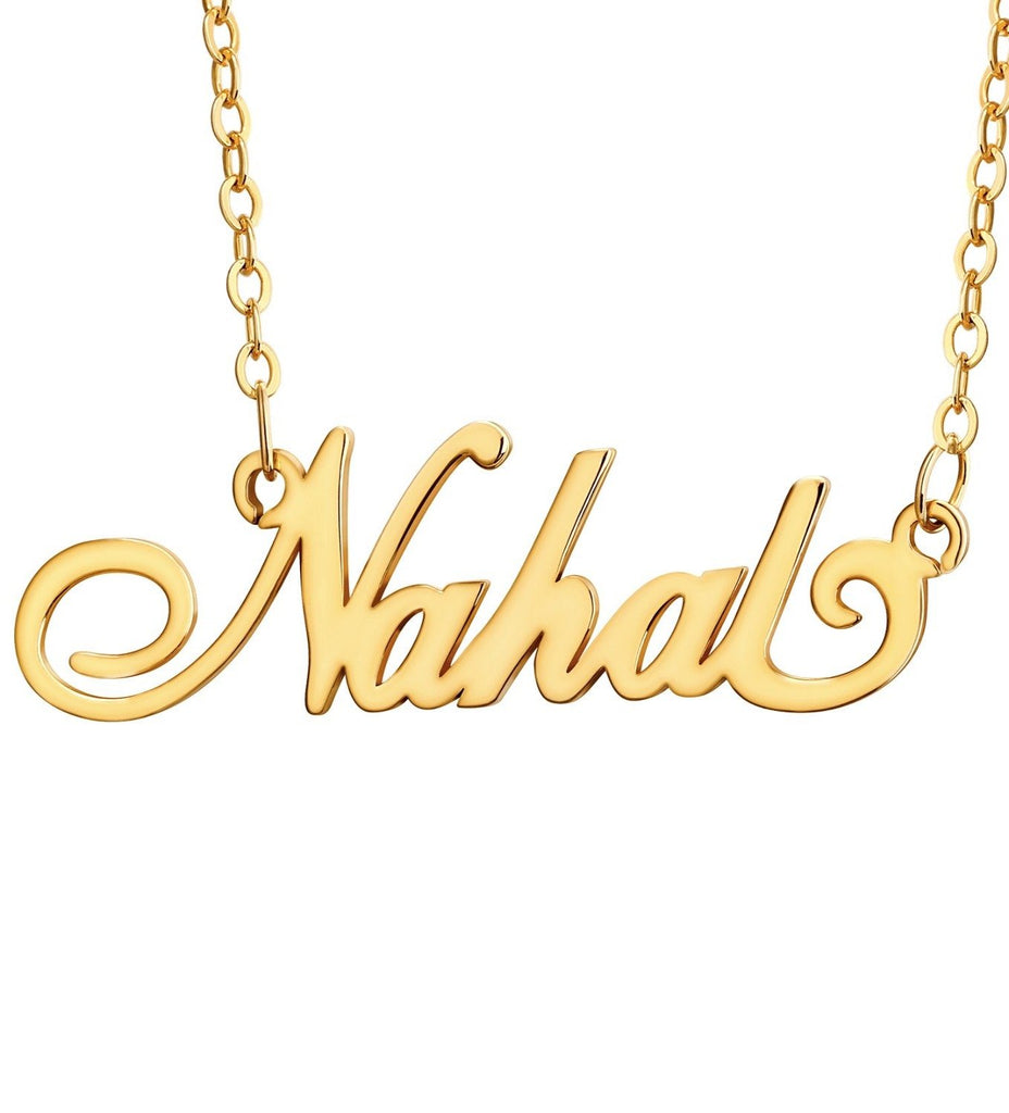 Personalized Carrie Name Necklace 18k Gold Color Joycenamenecklace