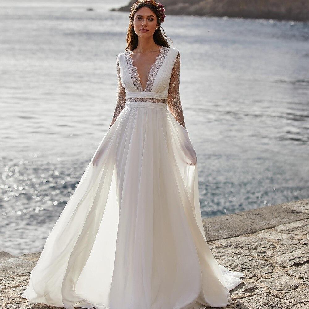 Robe De Mariée Bohème Chic Pour Mariage Femme Classe