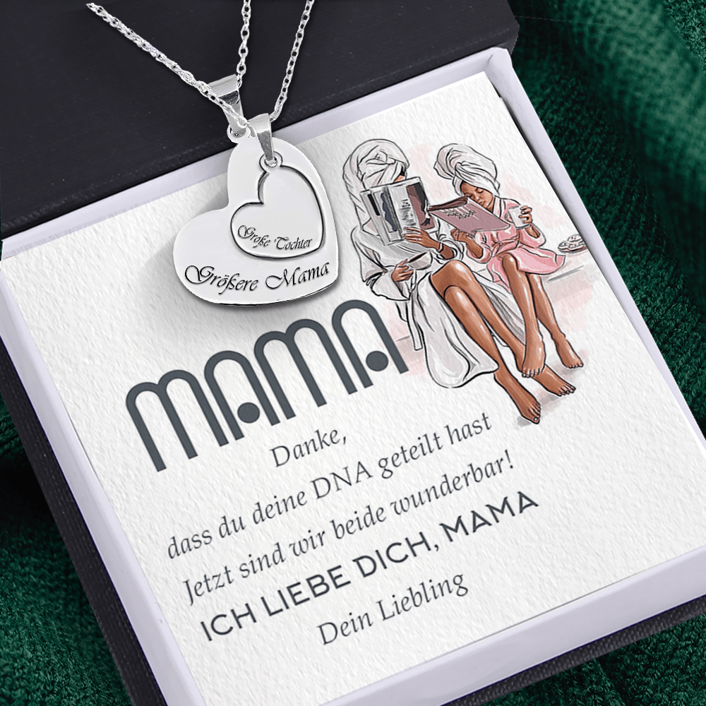 Herz Halsketten Set Familie An Meine Mama Danke Dass Du Deine Dn