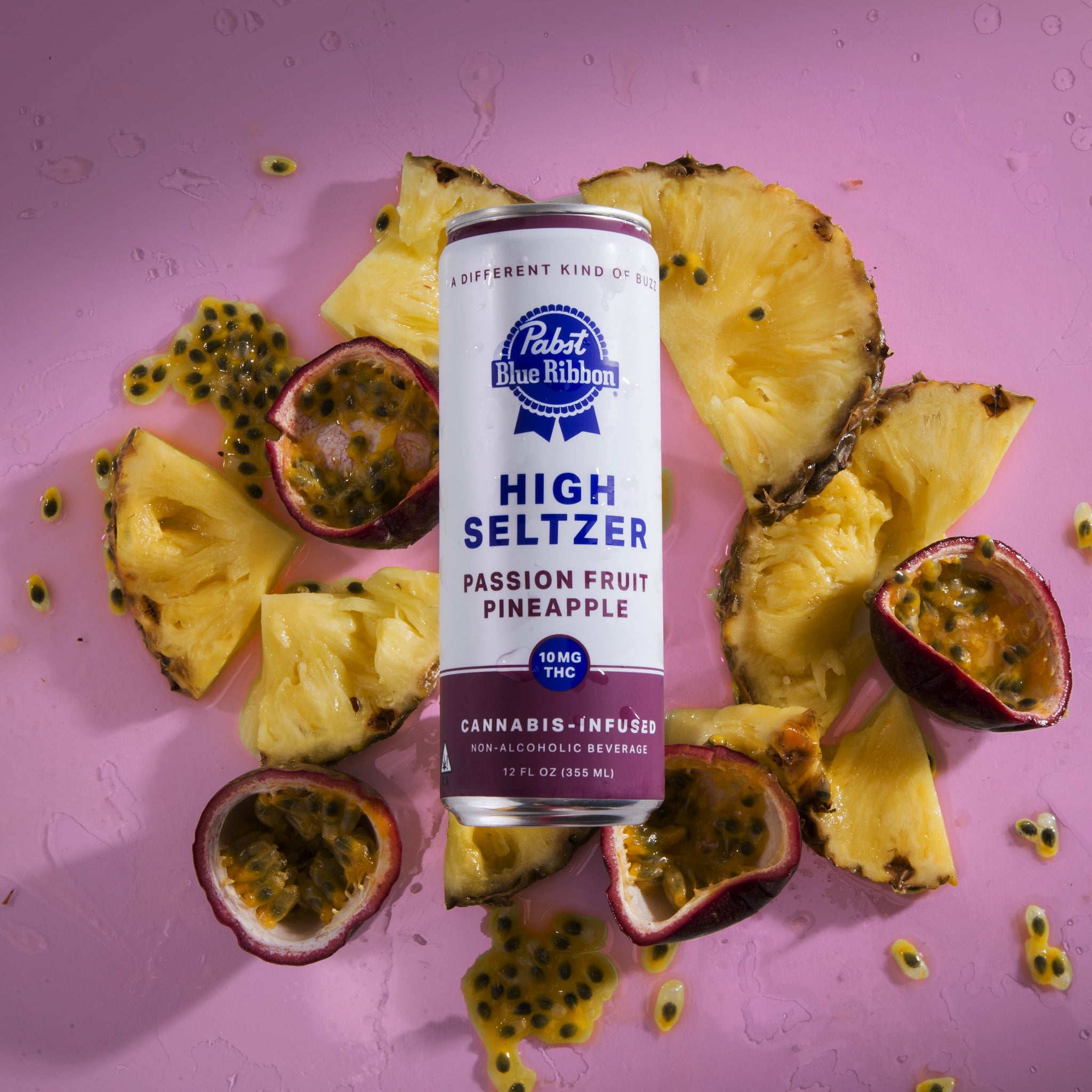 Pbr High Seltzer Passion Fruit Pineapple Pabst Labs Los Angeles Ca