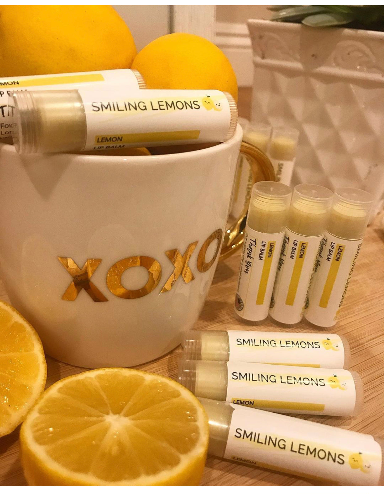 Lip Balm Lemon Moisturize Lip Balms Smiling Lemons