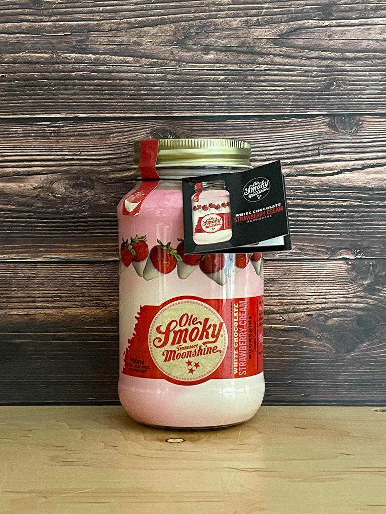 Ole Smoky White Chocolate Strawberry Cream Moonshine Christmas Editio