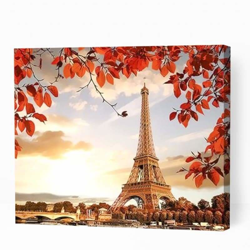 Order Eiffel Tower At Sunset Paint By Numbers Kits Australia