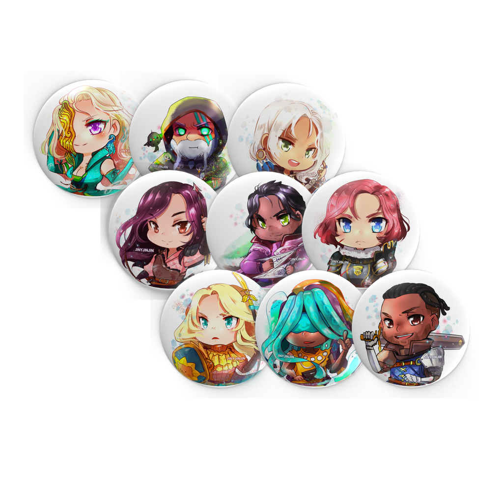 Tokens Custom Heroes Set Anime Edition Emberwind