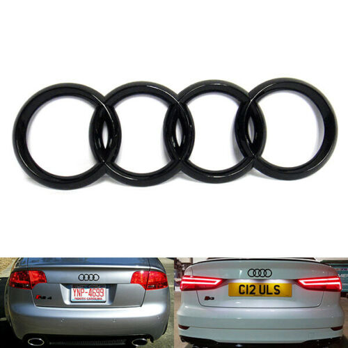 Premium Rear Rings Trunk Lid Emblems For Audi Models Enthusiast Brands