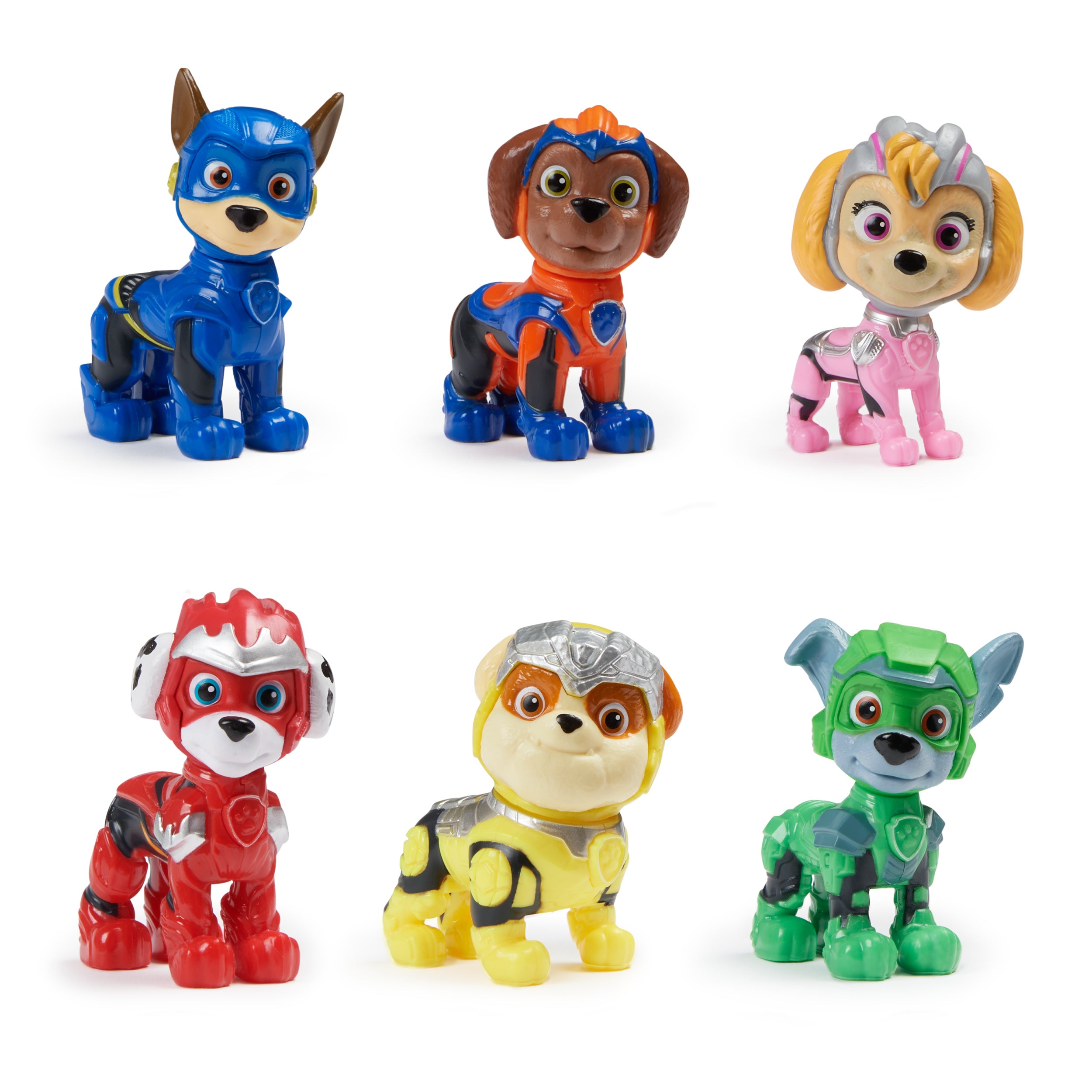 Paw Patrol The Mighty Movie Toy Figures T Pack With 6 Collectible