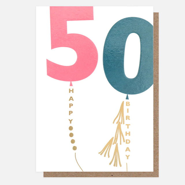 50 Happy Birthday Card Caroline Gardner Daisy Chain T Company