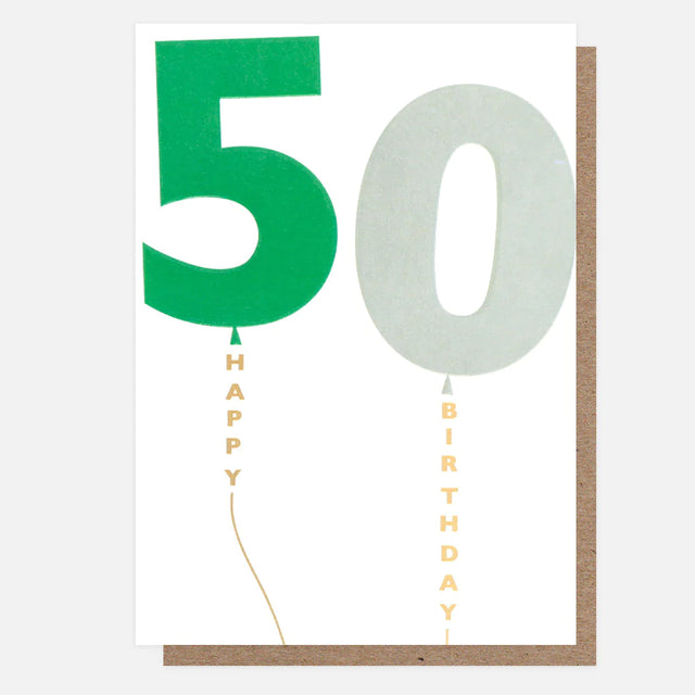 50 Happy Birthday Card Caroline Gardner Daisy Chain T Company