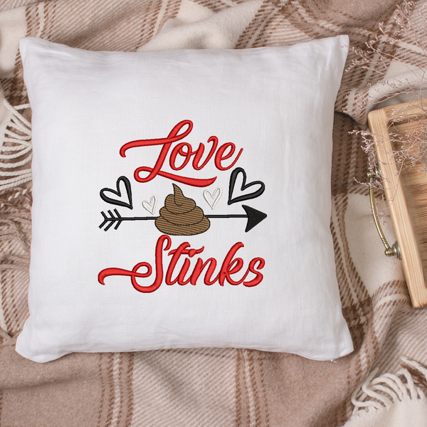 Love Stinks Heart Arrow 2021 Embroidery Design Oh My Crafty Supplies Inc