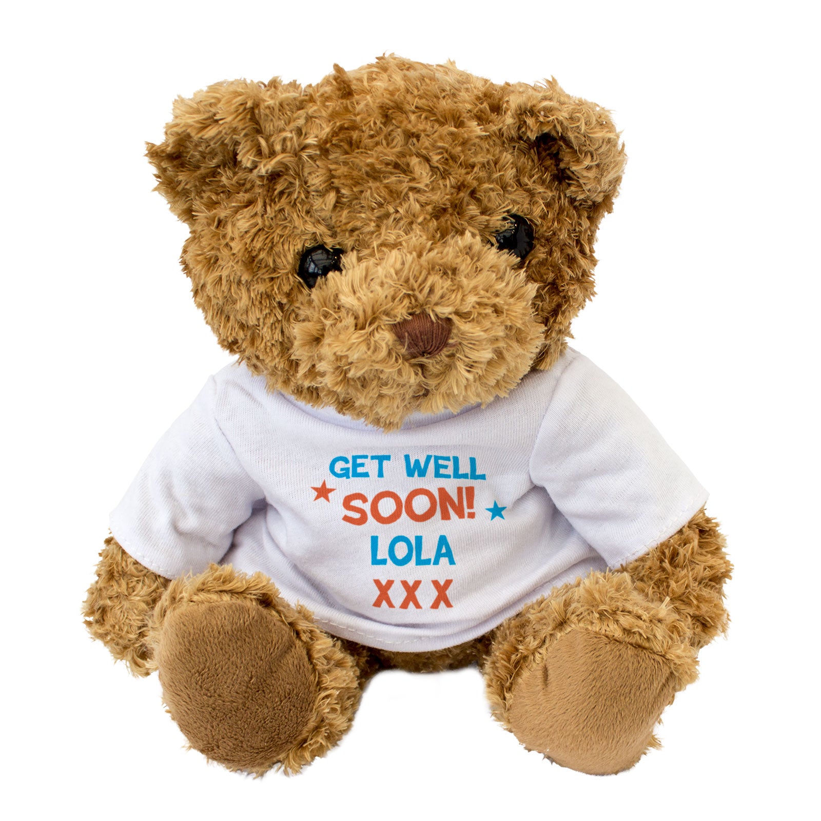 Get Well Soon Lola Teddy Bear Big Red Egg Ltd