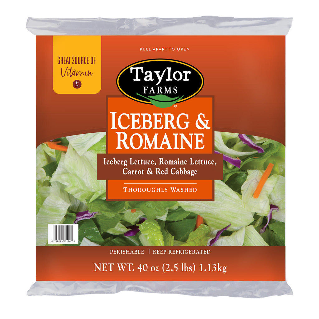 Taylor Farms Iceberg And Romaine Lettuce Blend 25 Lb Openbax