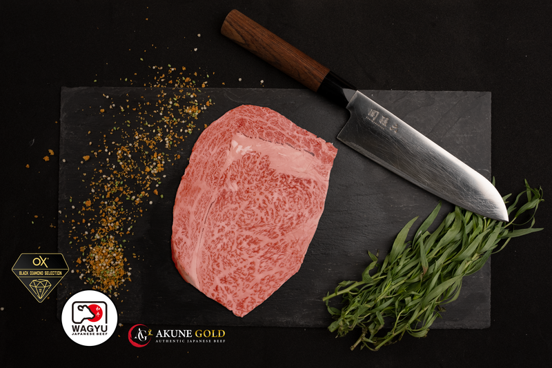 Japanese A5 Wagyu Akune Gold Beef Ribeye Steak Os Meatshop