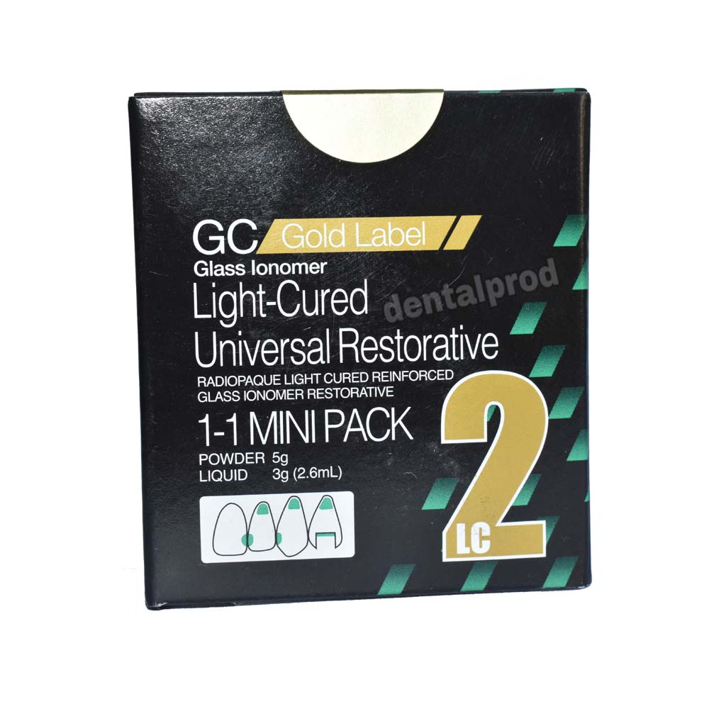 Gc Gold Label 2 Lc Light Cured Universal Restorative Gic Dental Prod