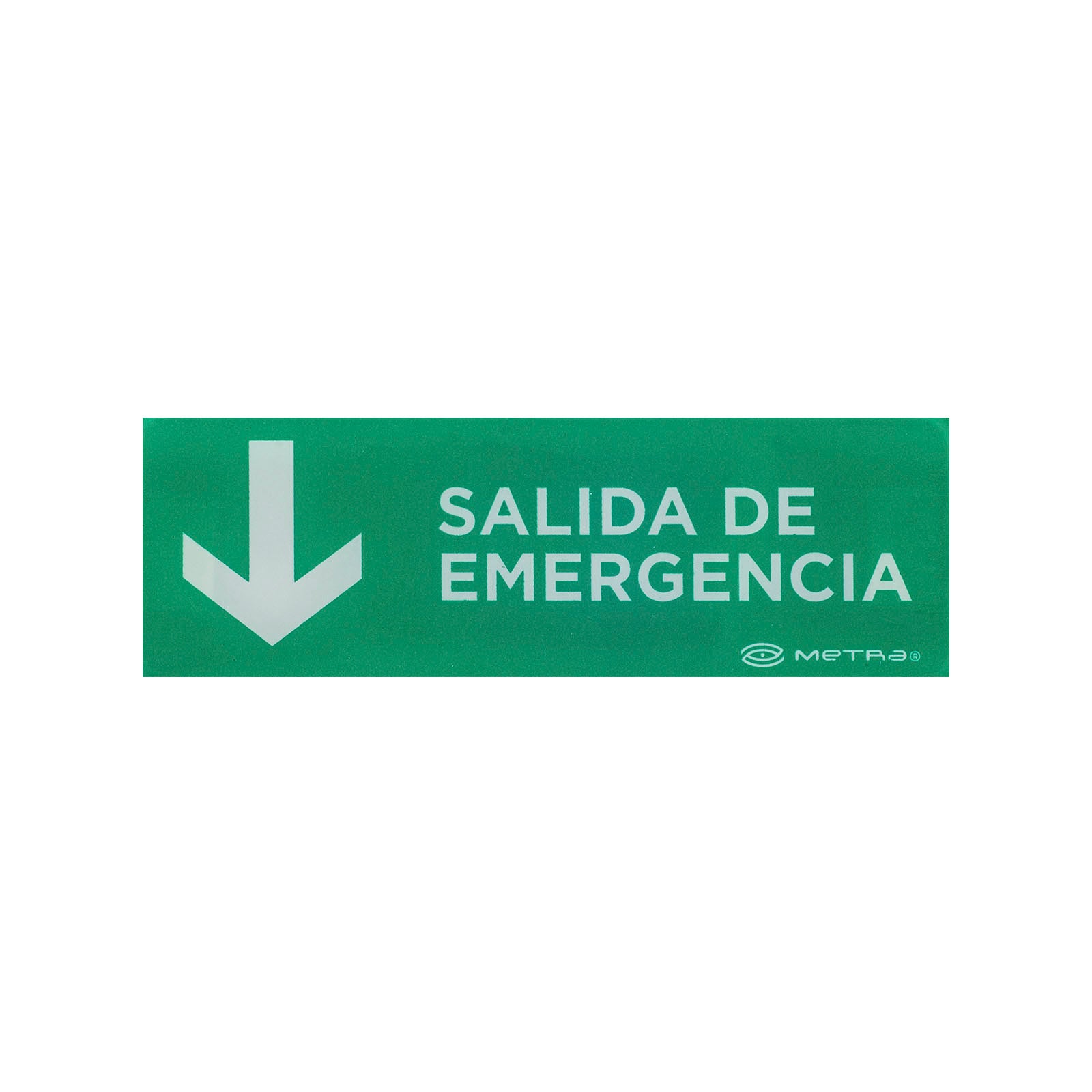 Señalamiento Fotoluminiscente Salida De Emergencia Con Flecha Safety