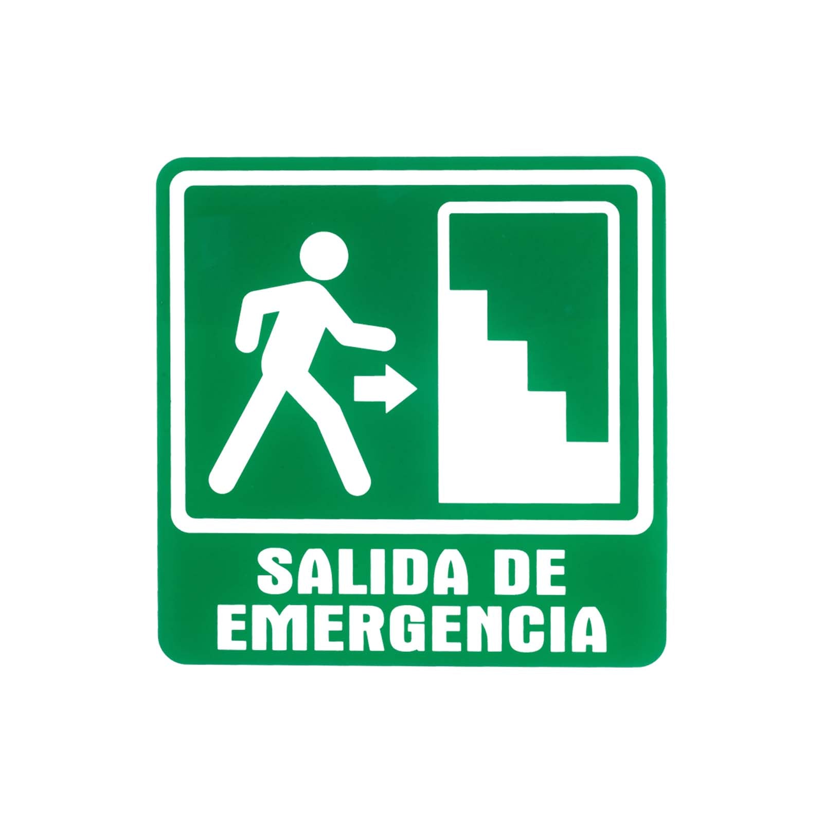 Señalamiento Fotoluminiscente Salida De Emergencia Derecha Safety Mart Mx