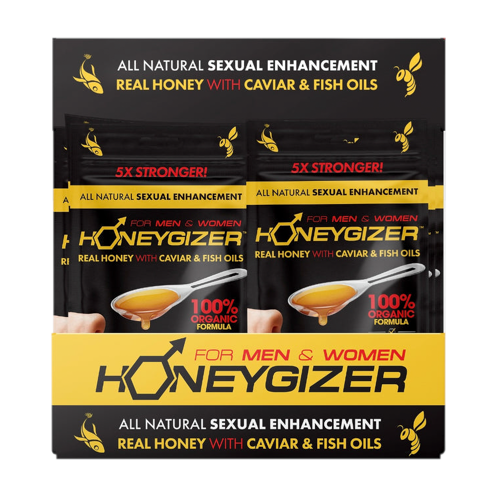 Honeygizer Male Sexual Enhancement Real Honey With Caviar And Fish Oils