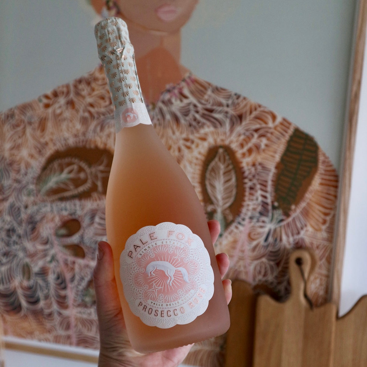 Bottle Of Pale Fox Rose Single Estate Prosecco