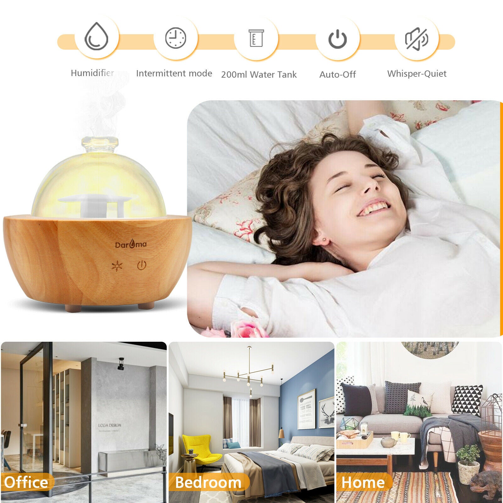 Daroma™ Glass Essential Oil Diffuser Daroma™ Natural Wellness