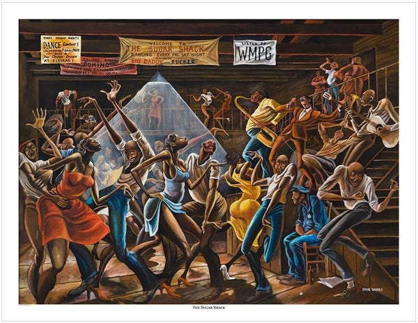 Sugar Shack 24x34 Print Ernie Barnes Its A Black