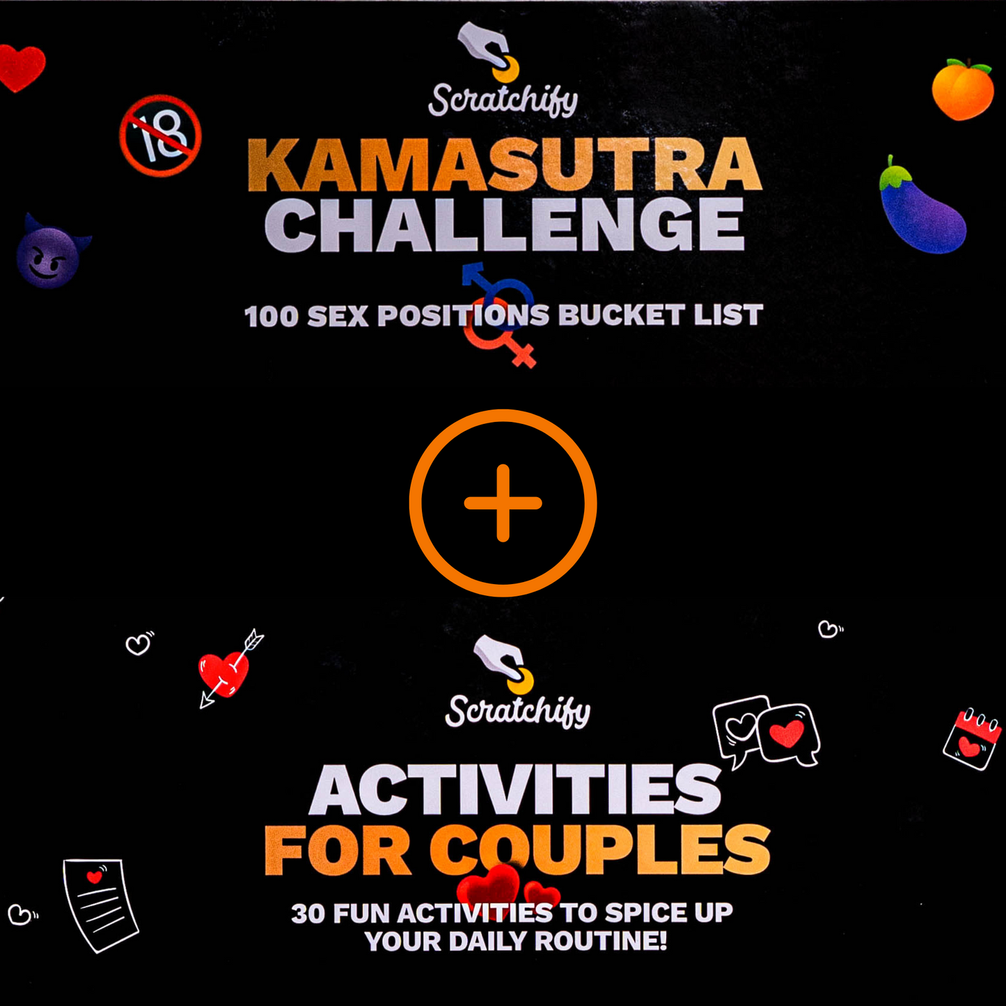 Scratch Off Poster Bundle 30 Date Ideas And Kamasutra Challenge