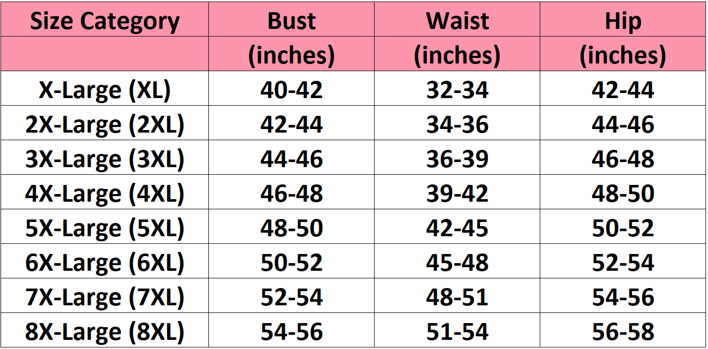 Xl Size In Number Pants Size Chart Endogear