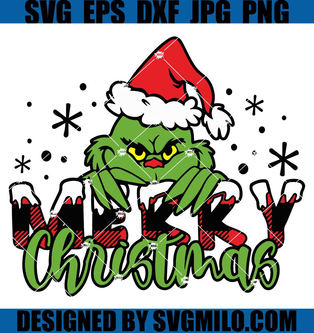 Merry Christmas Grinch Svg Grinch Xmas Svg Grinch Fingers Christmas