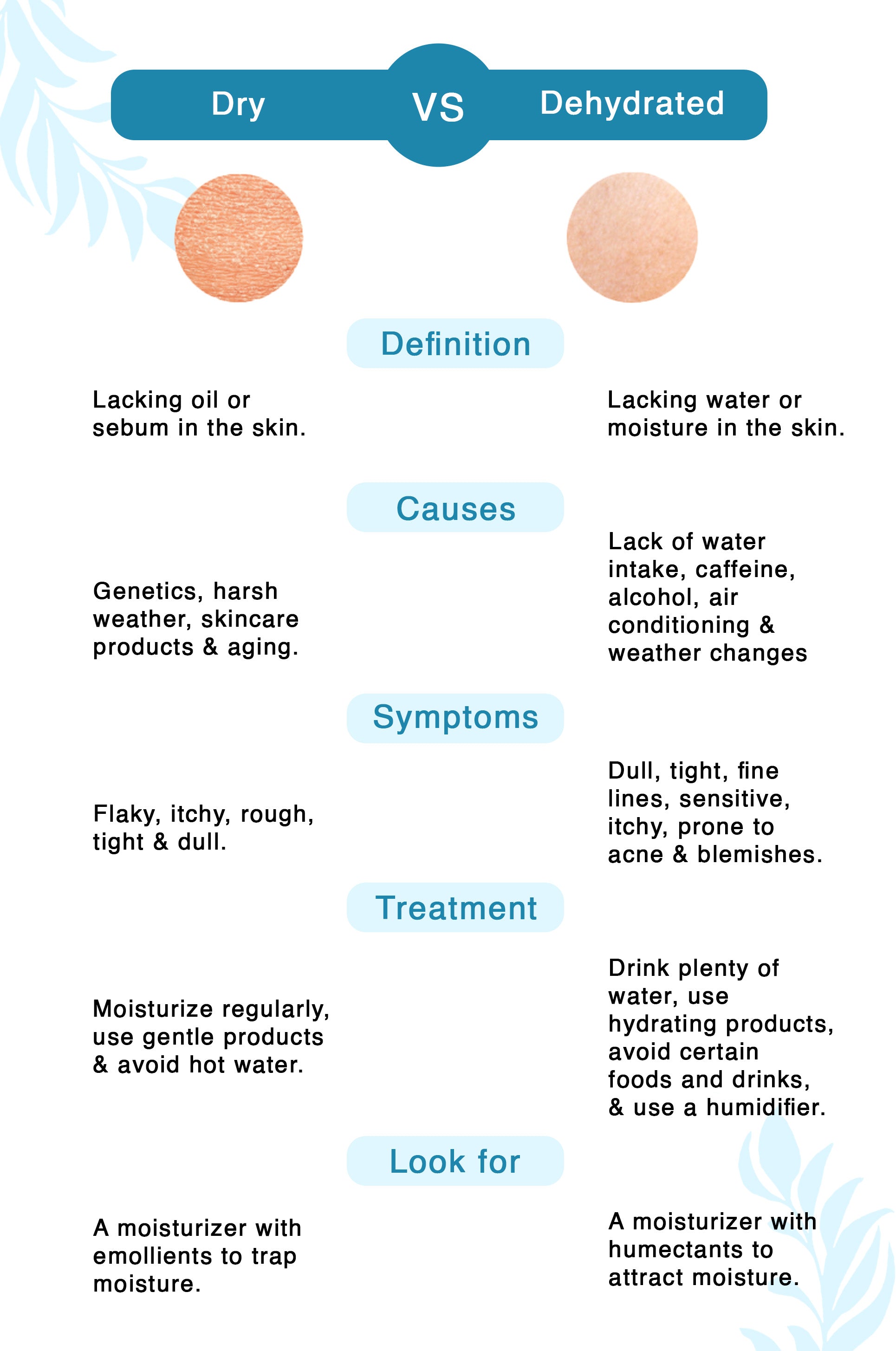 Dry Vs Dehydrate Skin