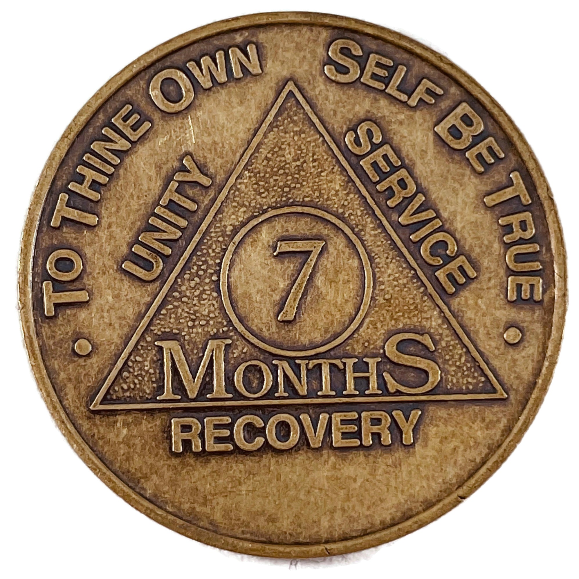 7 Months Bronze Aa Meeting Recovery Chips Bulk Sobriety Coinstokens