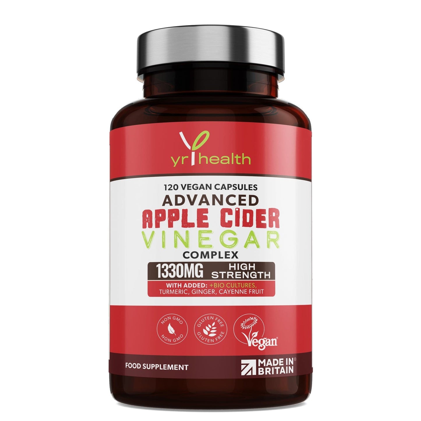 Advanced Apple Cider Vinegar Complex 1330mg 120 Vegan Capsules