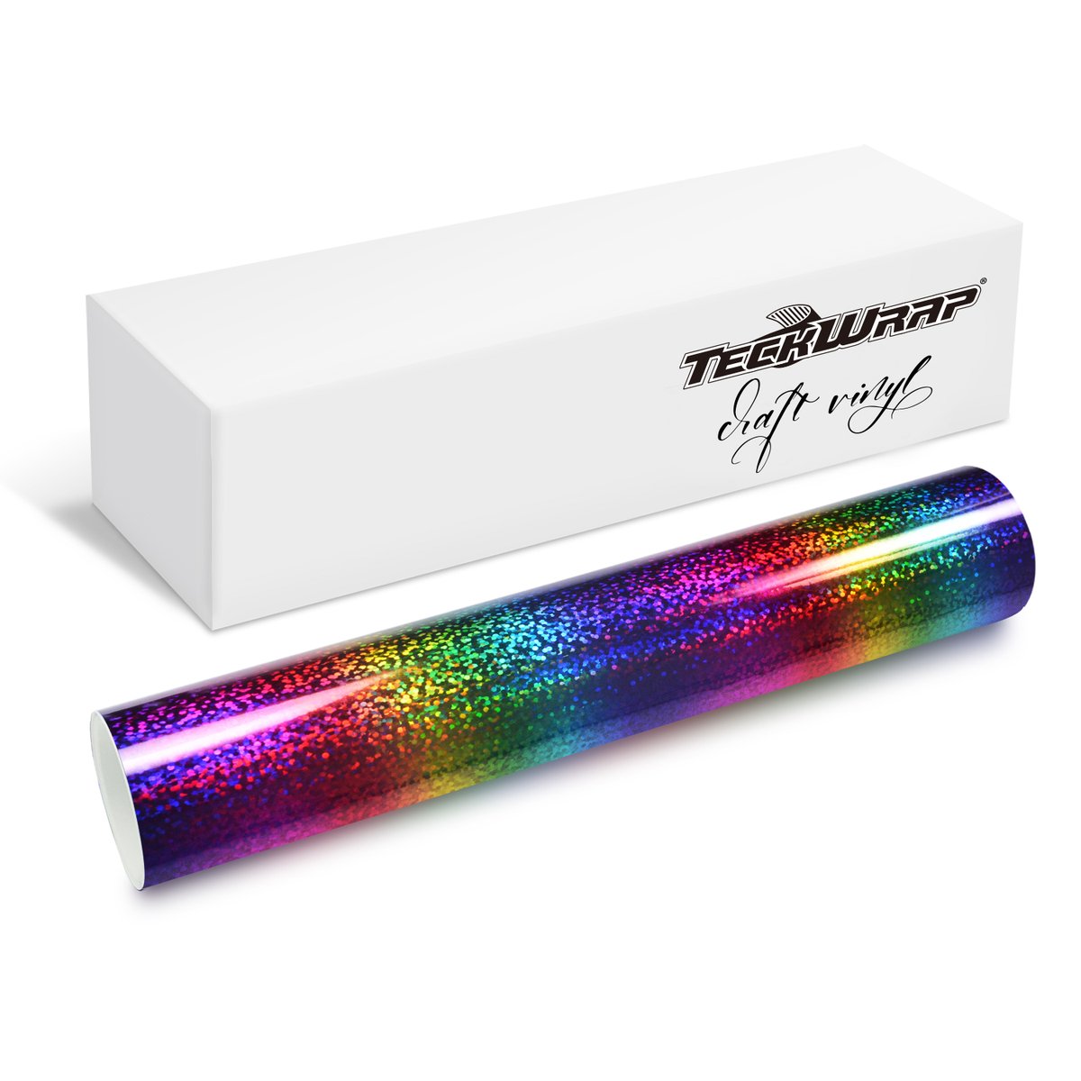 New Holographic Sparkle Rainbow Adhesive Vinyl Teckwrap Craft Uk