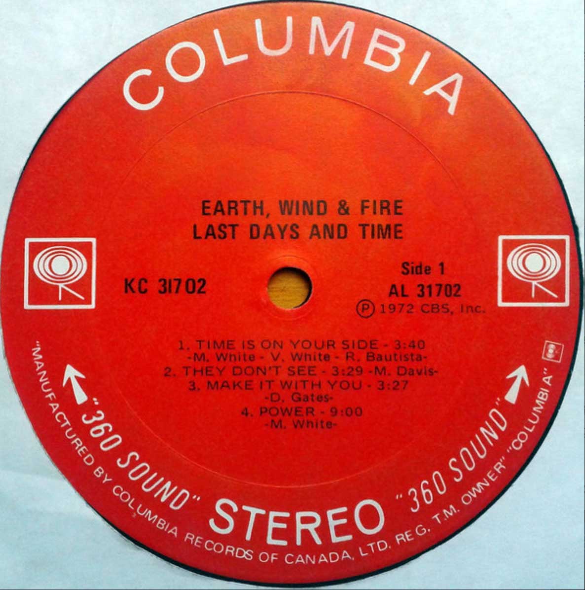 Earth Wind And Fire Last Days And Time 1972 Vinyl Pursuit Inc